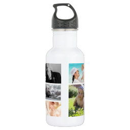 Personalized, Photo Collage, Custom Water Bottle | Zazzle