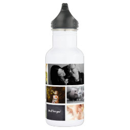 Personalized, Photo Collage, Custom Water Bottle | Zazzle