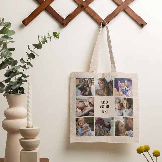 Personalized Photo Collage Friends Family Tote Bag | Zazzle