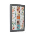 Personalized Photo Collage Nana Grandma's Garden Trifold Wallet | Zazzle