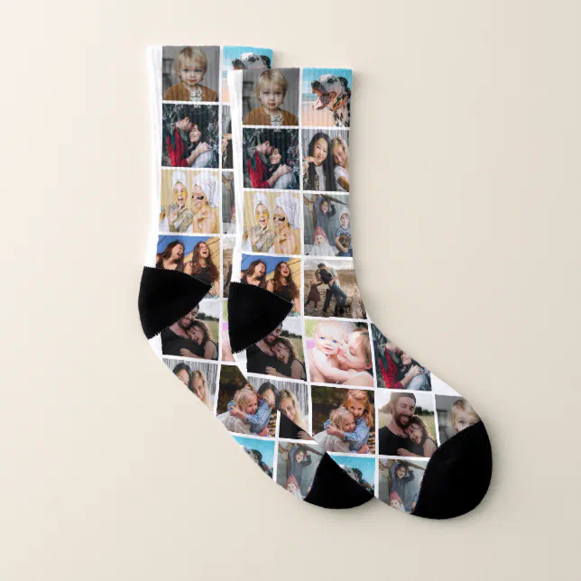 Personalized Photo Collage Socks | Zazzle