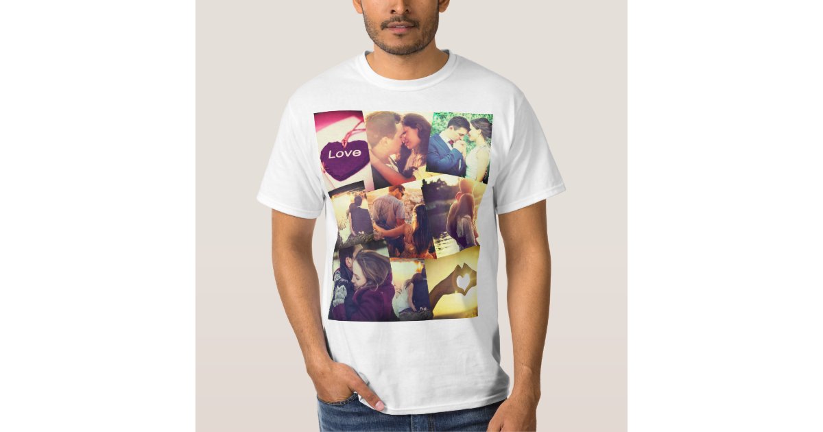 Personalized photo collage T-Shirt | Zazzle