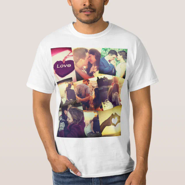 Personalized photo collage T-Shirt | Zazzle