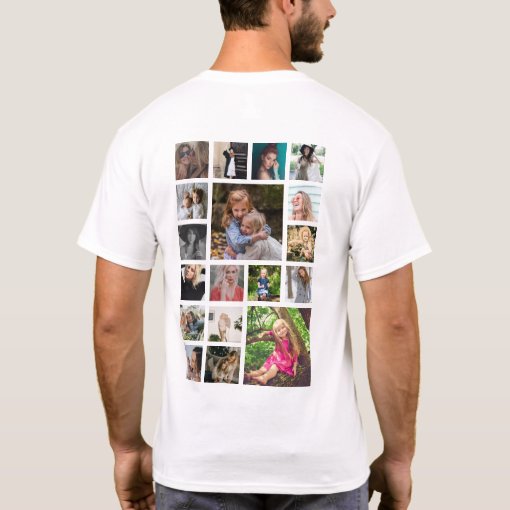 Personalized Photo Collage T-Shirt | Zazzle