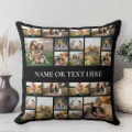 Personalized Photo Collage Throw Pillow | Zazzle