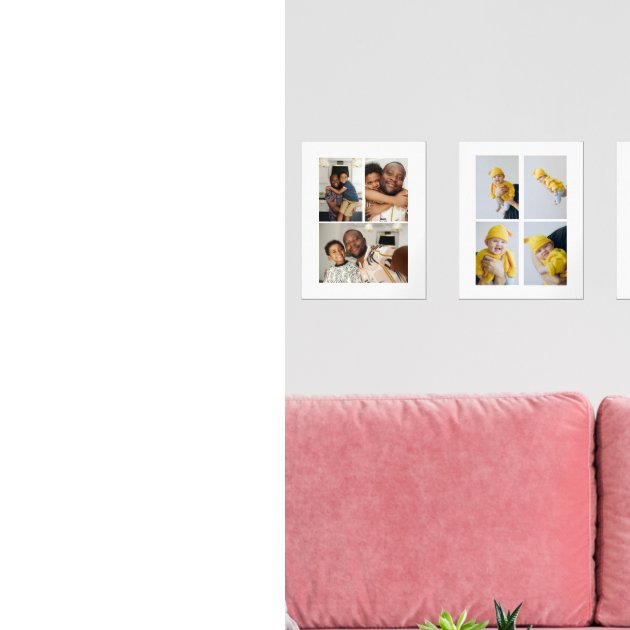 Personalized Photo Collage Wall Art Sets | Zazzle