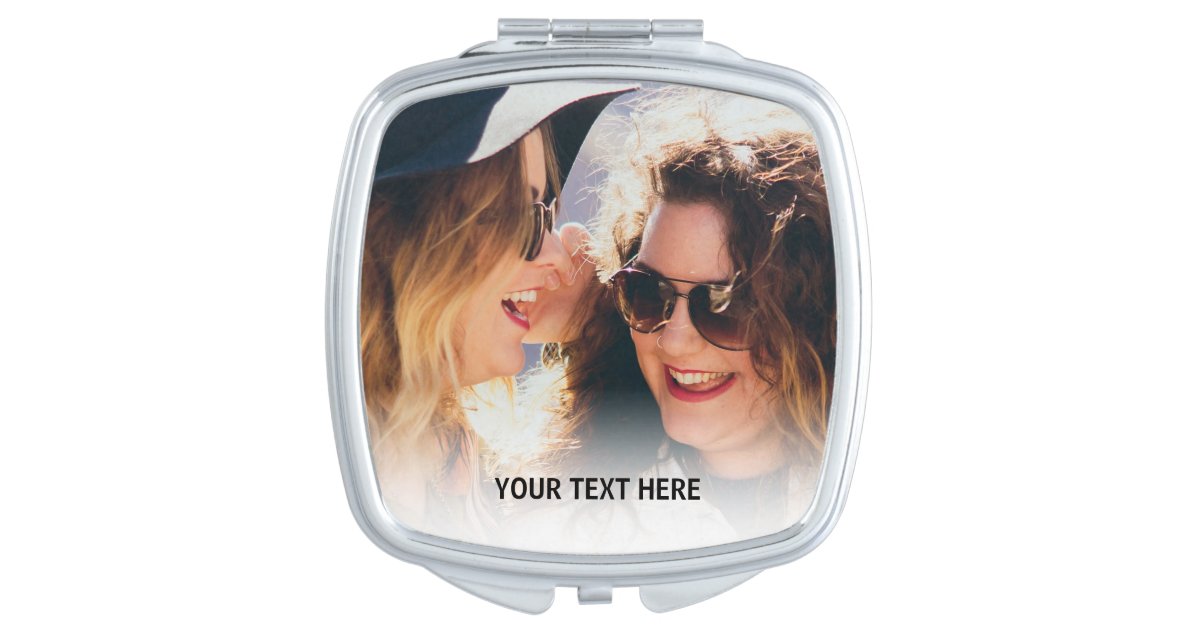 Personalized Photo Compact Mirror | Zazzle