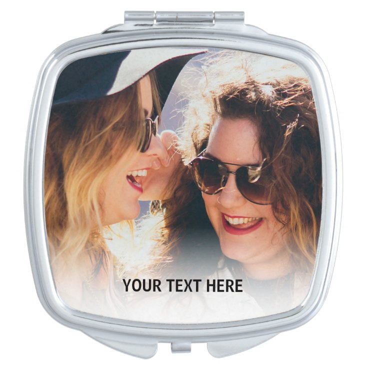 Personalized Photo Compact Mirror | Zazzle