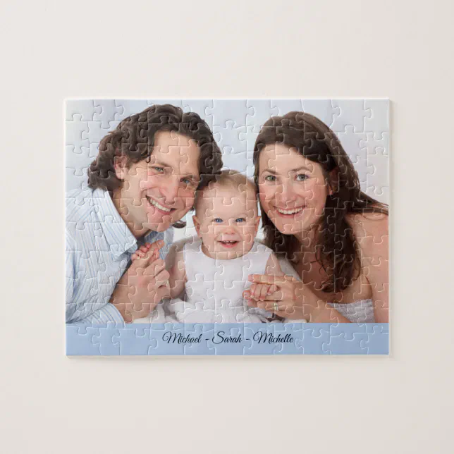 Personalized Photo Custom Name Jigsaw Puzzle | Zazzle