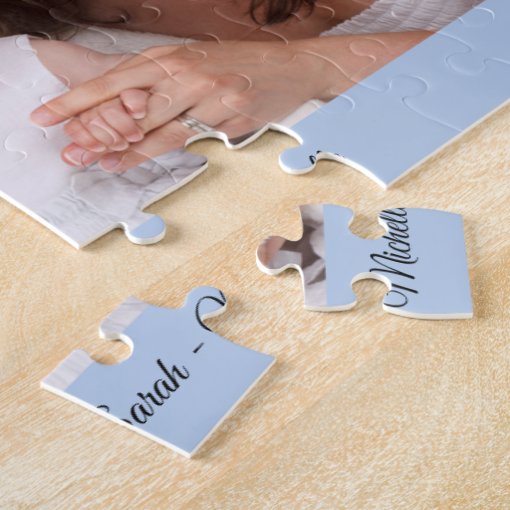 Personalized Photo Custom Name Jigsaw Puzzle | Zazzle