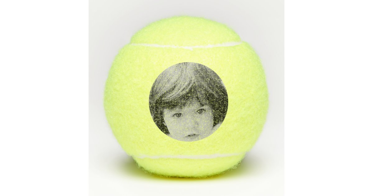 Personalized Photo Custom Printed Tennis Balls | Zazzle