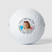 Personalized Photo Custom Text Golf Balls | Zazzle