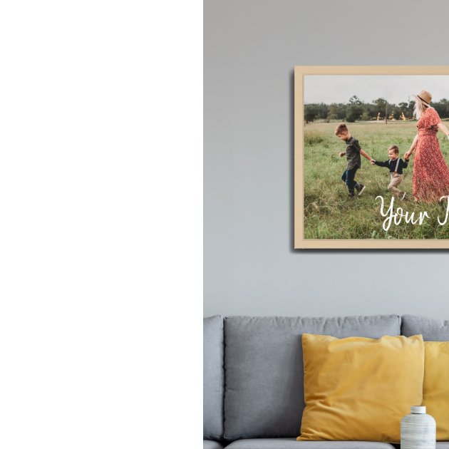 Personalized Photo & Custom Text Template Framed Art | Zazzle