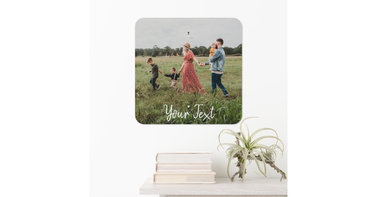 Personalized Photo & Custom Text Template Metal Sign | Zazzle
