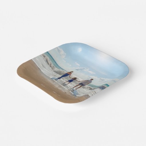 Personalized Photo & Custom Text Template Paper Plates | Zazzle