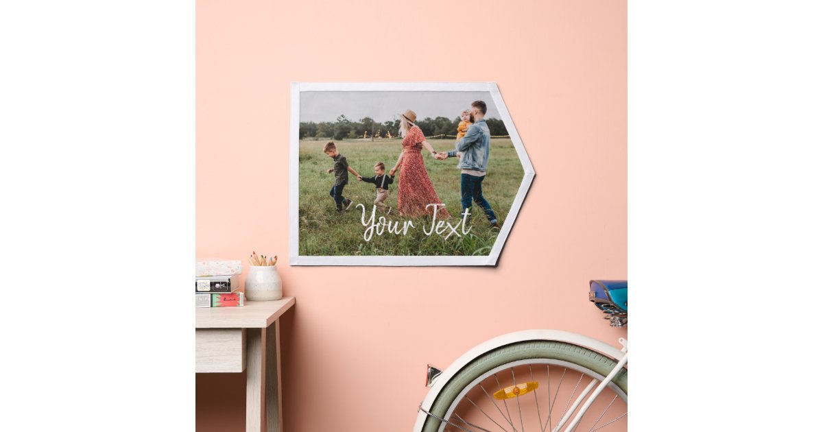 Personalized Photo & Custom Text Template Pennant | Zazzle