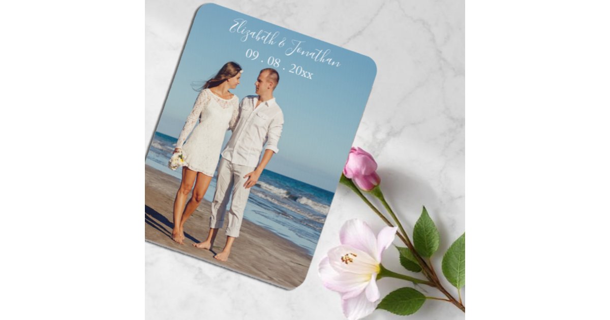 Personalized Photo Destination Wedding Event Mouse Pad | Zazzle