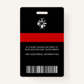 Personalized Photo Firefighter ID Fireman ID Card Badge | Zazzle