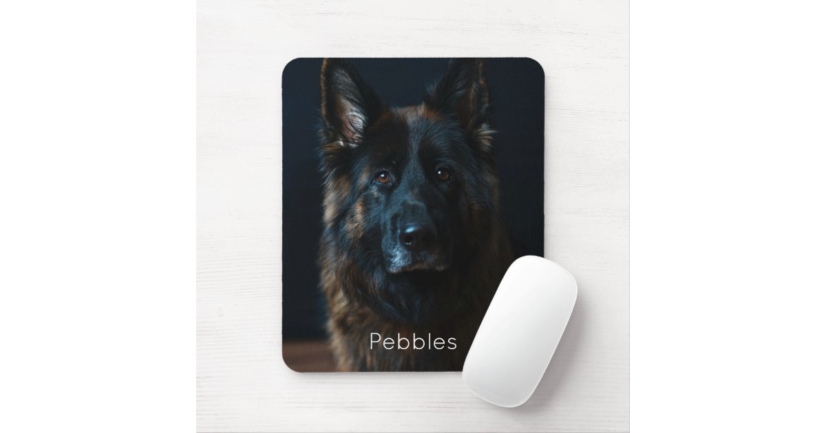 Personalized Photo German Shepherd Mouse Pad | Zazzle