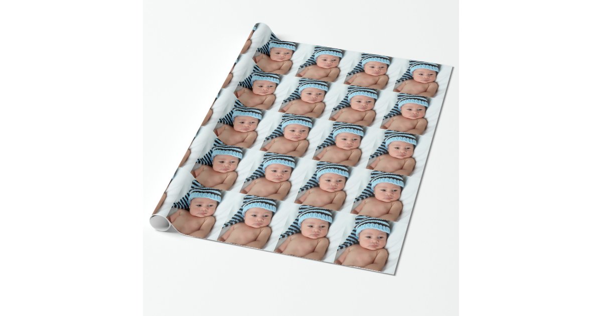 Personalized Photo Gift Wrap | Zazzle