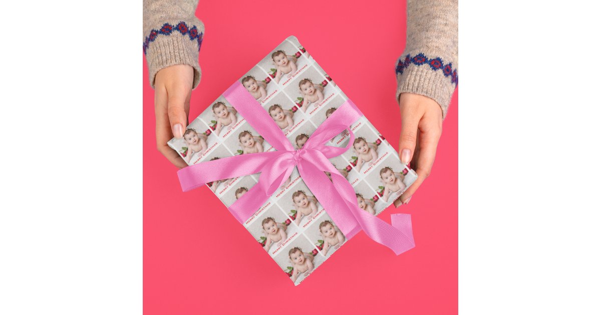 Personalized Photo Gift Wrapping Paper | Zazzle
