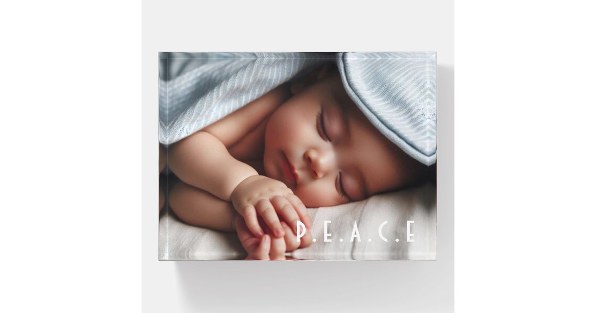Personalized Photo Glass Photo Block Display Paperweight | Zazzle