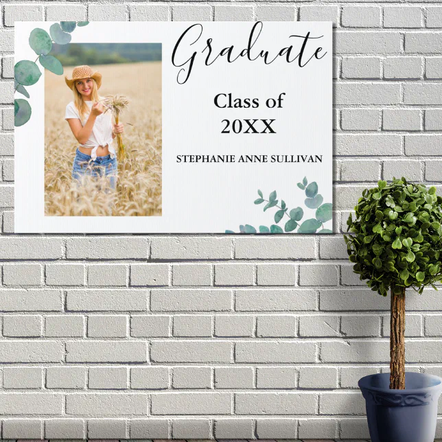 Personalized Photo Graduation Sign | Zazzle