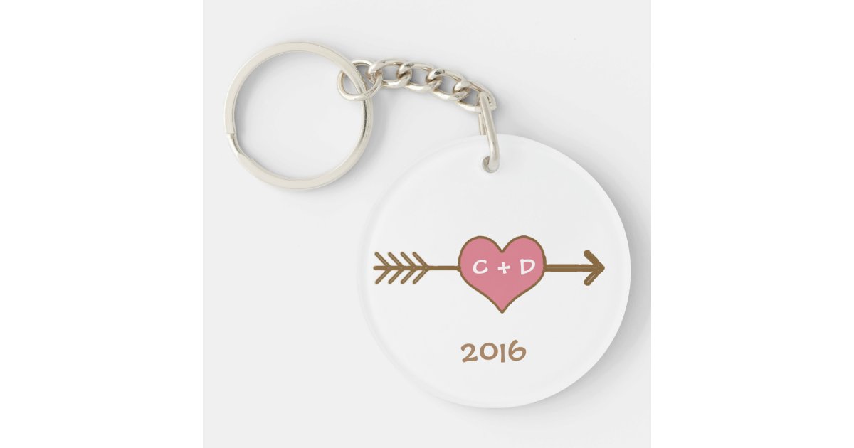 Personalized Photo Heart Keychains Template | Zazzle