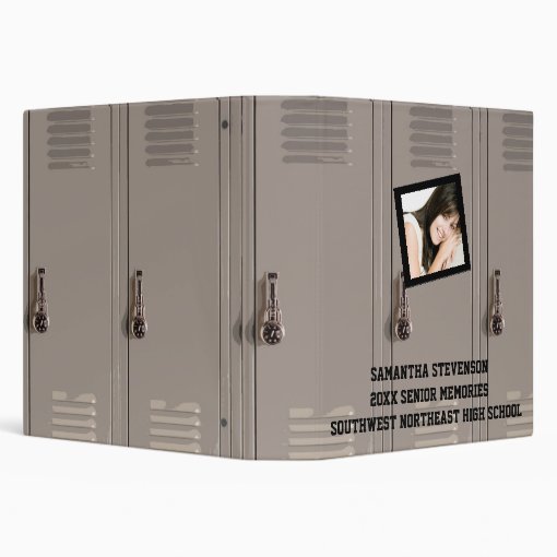 Personalized Photo High School Locker Memory Book Binder | Zazzle