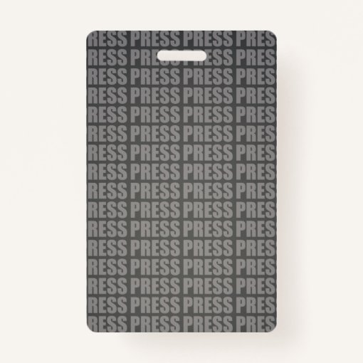 Personalized Photo ID Logo Journalist Press Pass Badge | Zazzle