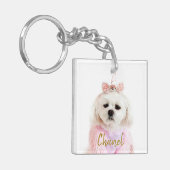 Personalized Photo Instagram Scannable QR Code Keychain | Zazzle