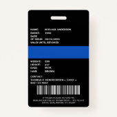 Personalized Photo Law Enforcement Police ID Card Badge | Zazzle