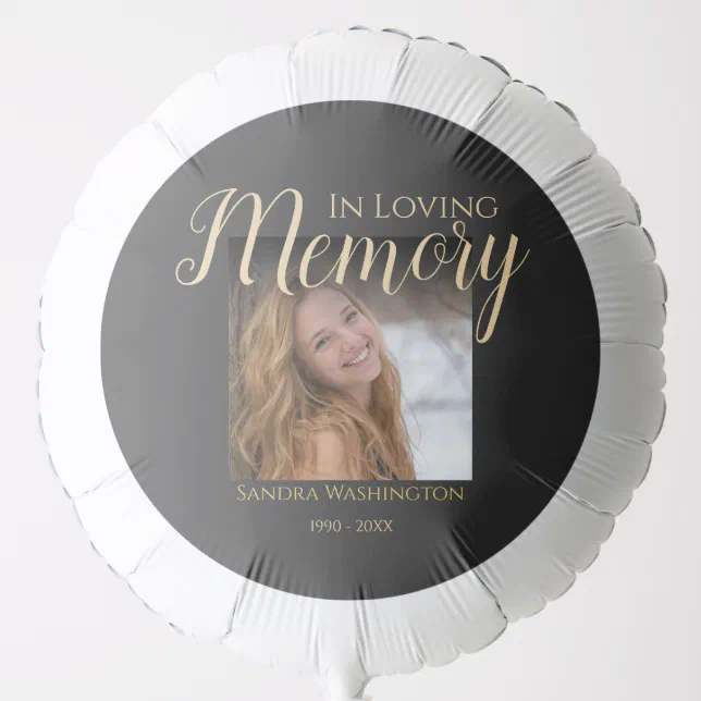 Personalized Photo Memorial Balloon | Zazzle