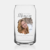 Personalized Photo Memorial Can Glass | Zazzle