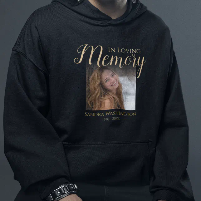 Personalized Photo Memorial Hoodie | Zazzle