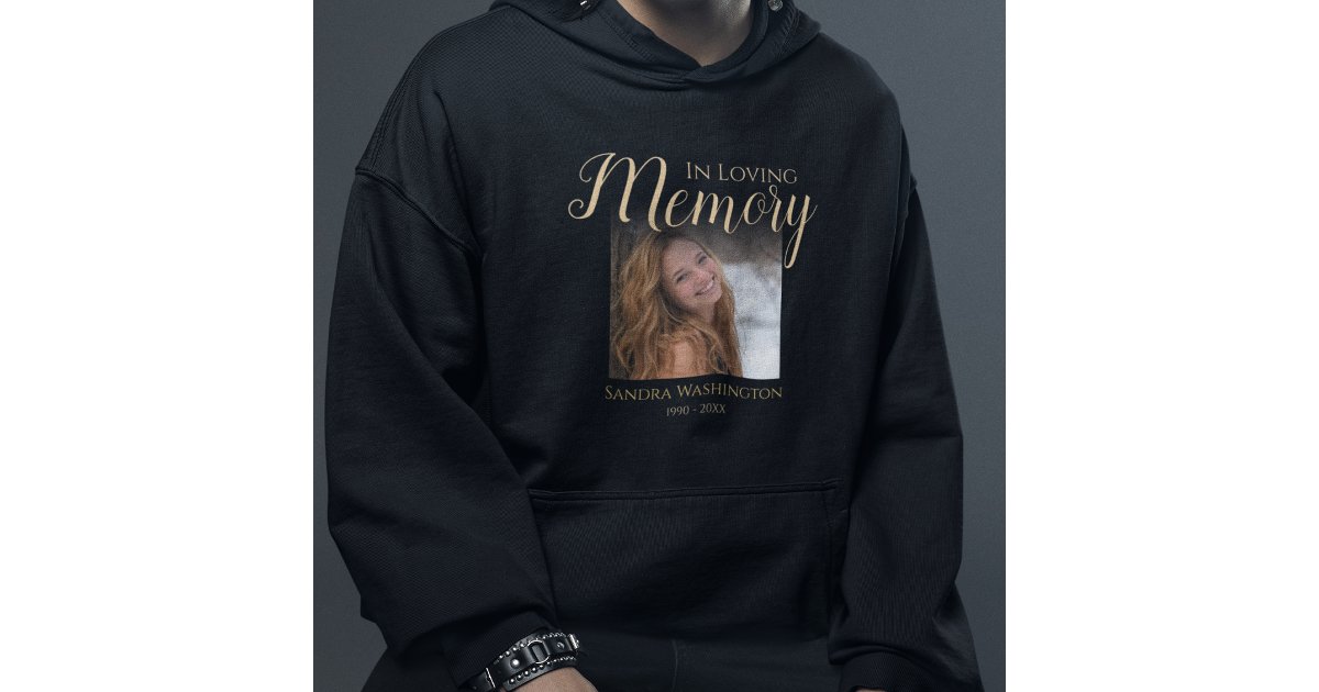 Personalized Photo Memorial Hoodie | Zazzle