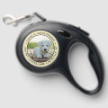 Personalized Photo Name Address Retractable Pet Leash | Zazzle
