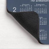 Personalized Photo Name Navy Blue 2020 Calendar Mouse Pad | Zazzle