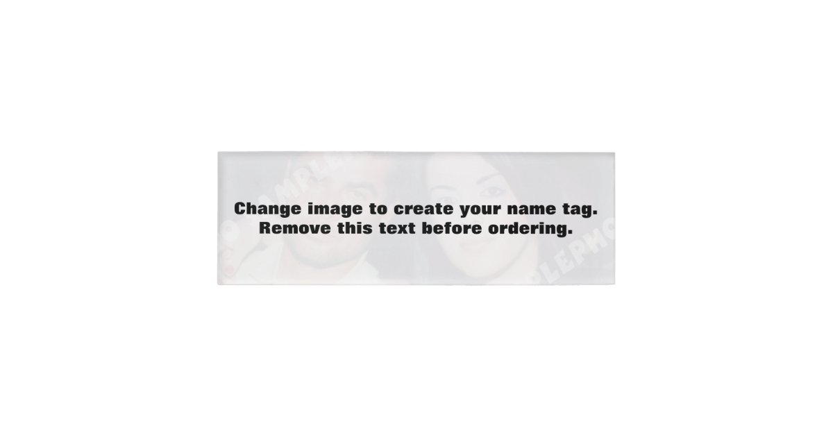 Personalized photo name tag. Make your own! Name Tag | Zazzle