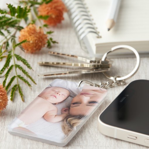 Personalized Photo of Family Key Chain | Zazzle