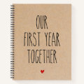 Personalized Photo Our First Year Together Journal | Zazzle