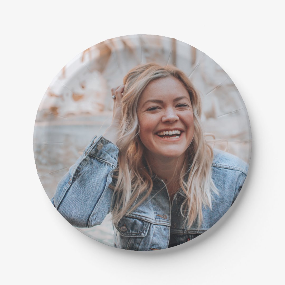 Personalized Photo Paper Plates | Zazzle