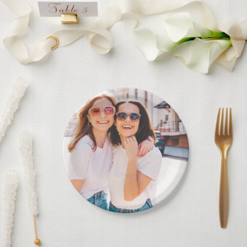 Personalized Photo Paper Plates | Zazzle