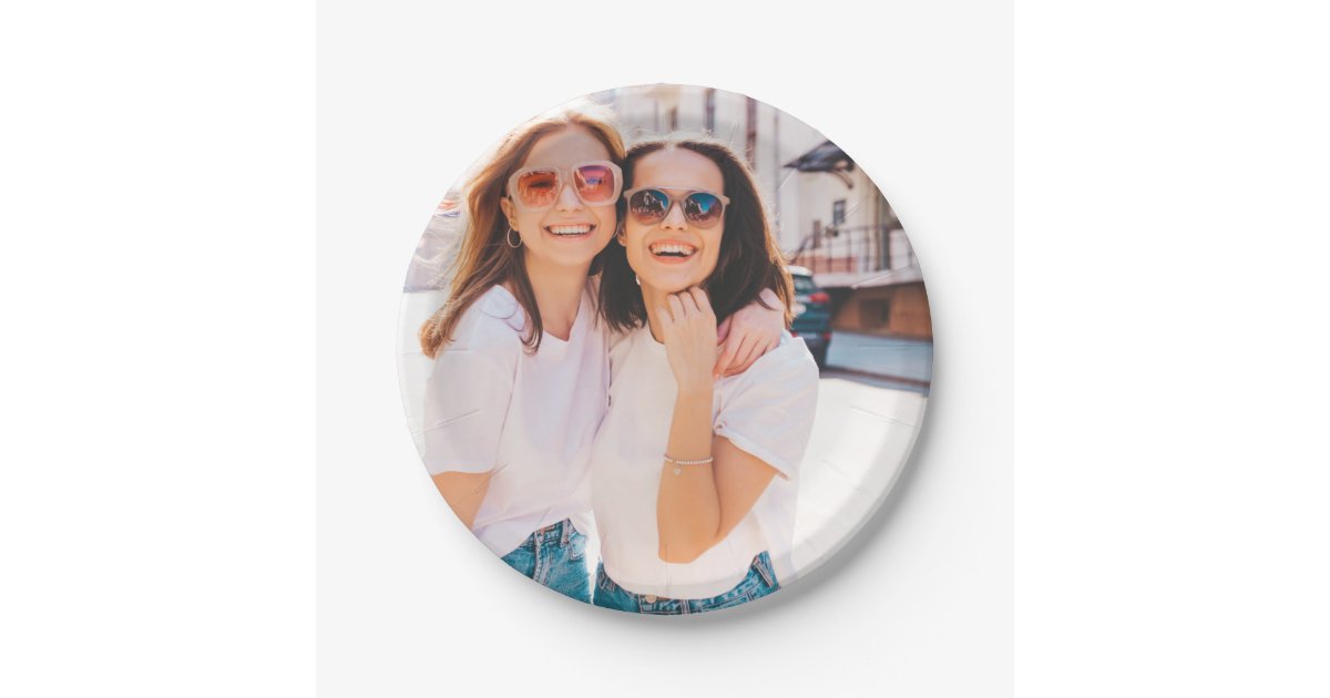 Personalized Photo Paper Plates | Zazzle