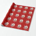 Personalized Photo Red Wrapping Paper | Zazzle