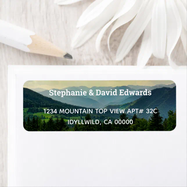 Personalized Photo Return Address Label | Zazzle