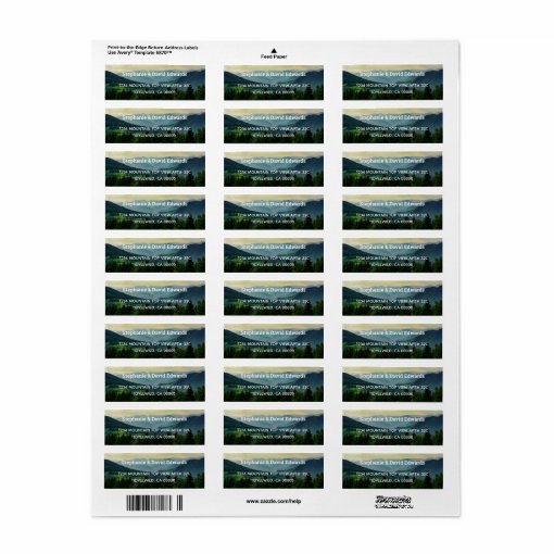 Personalized Photo Return Address Label | Zazzle