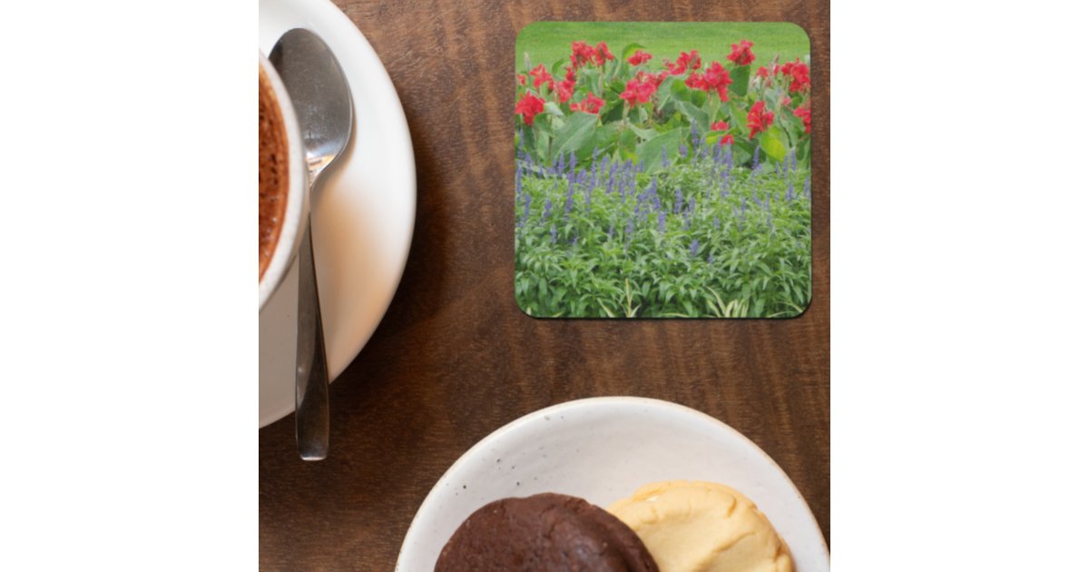 Personalized Photo Square Paper Coaster | Zazzle