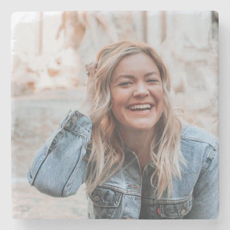 Personalized Photo Stone Coaster | Zazzle