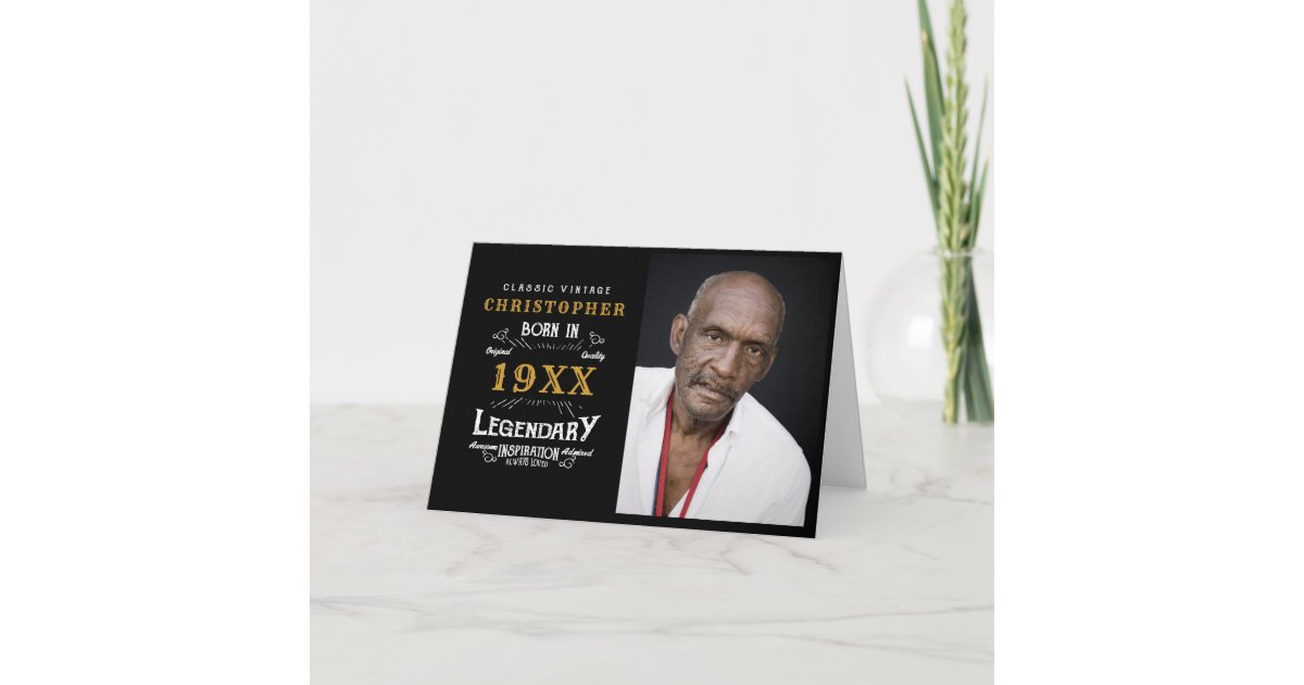 Personalized Photo Template Birthday Legendary Dad | Zazzle